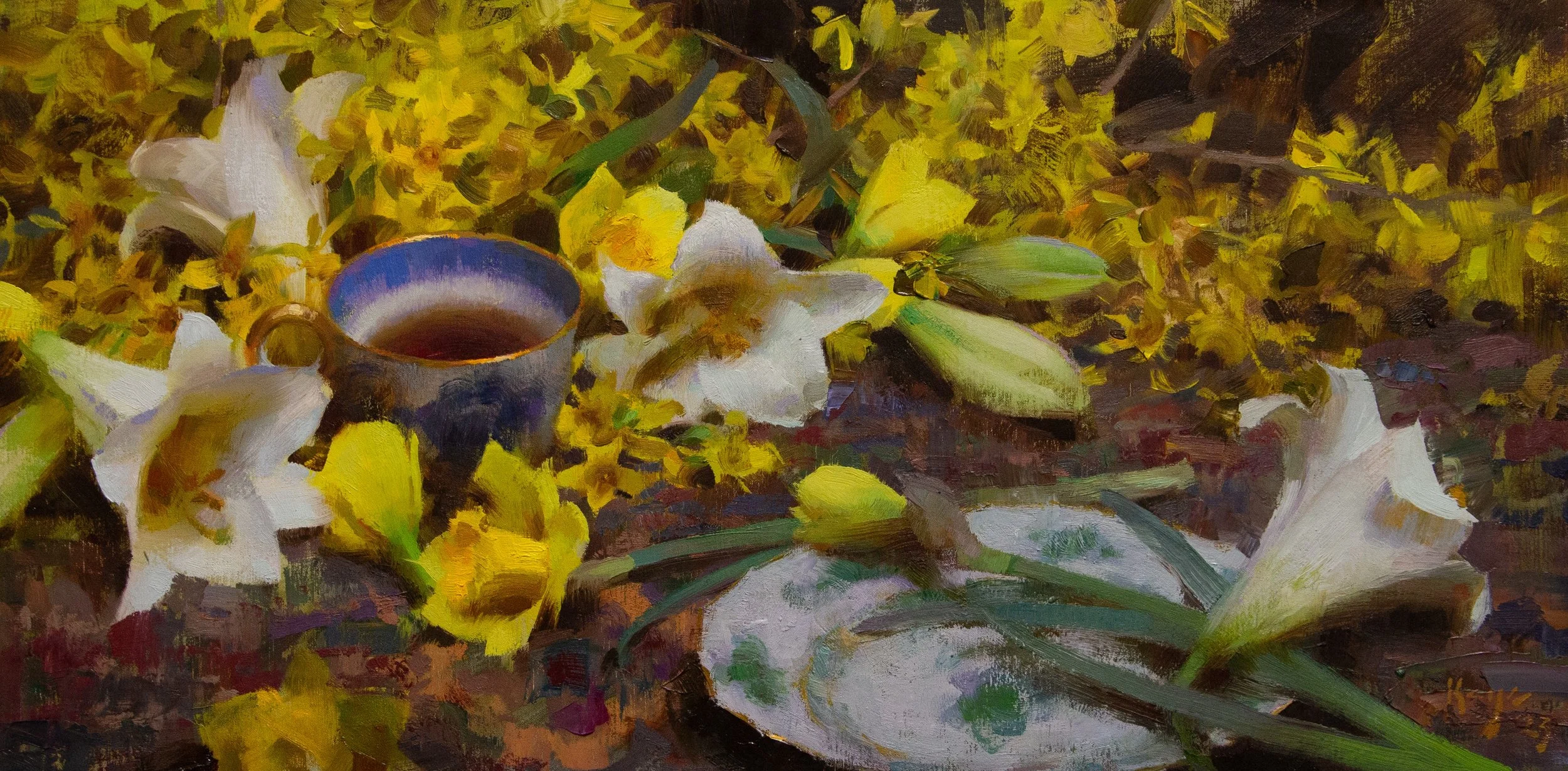 2024 Daniel Keys - Still Life with Flowers, in Oil (9/23-9/26 ...