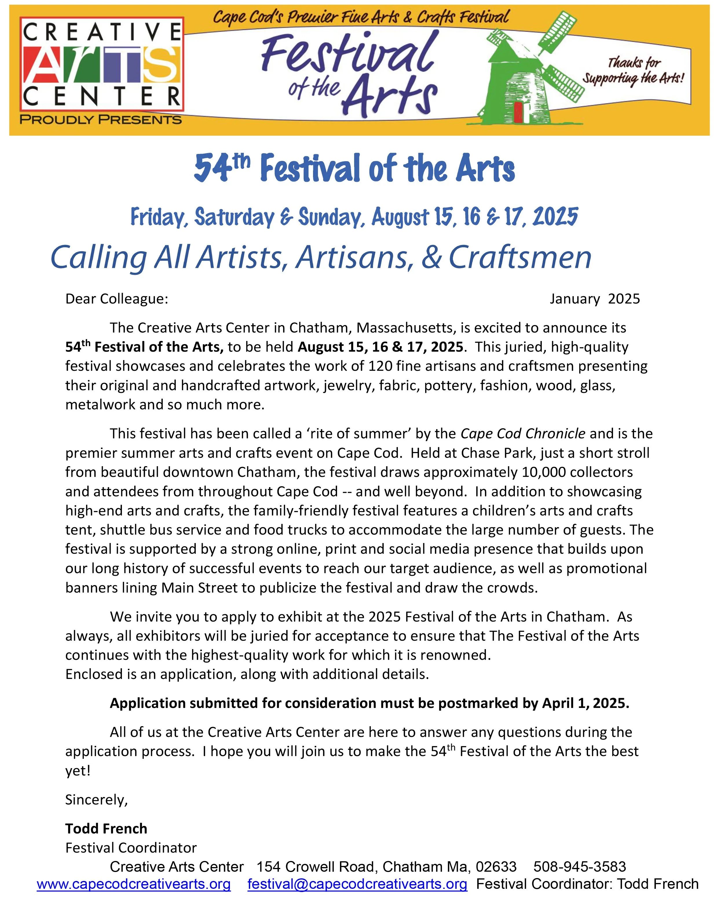 Festival — Creative Arts Center