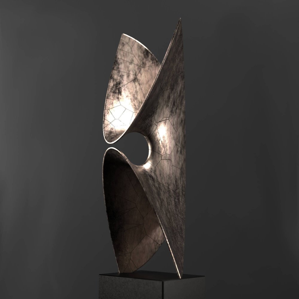 Gestural Eroded Form / Ref 104 / — Jack Eagan Sculpture