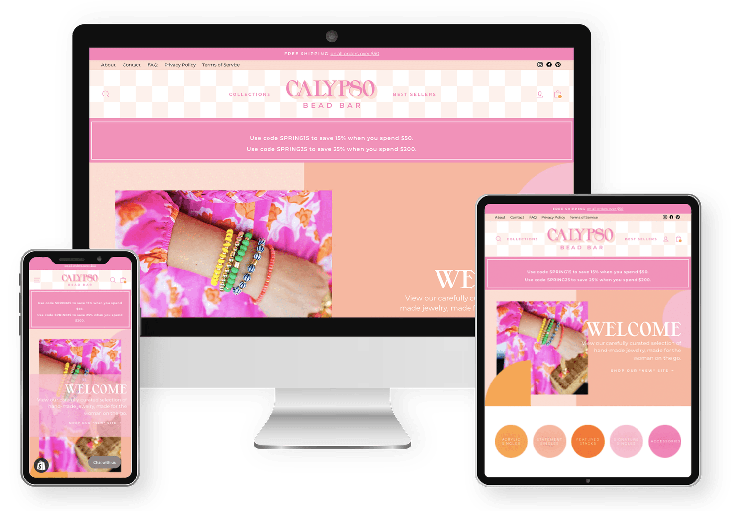 Calypso Bead Bar Launch! — Customizable Squarespace, Shopify ...
