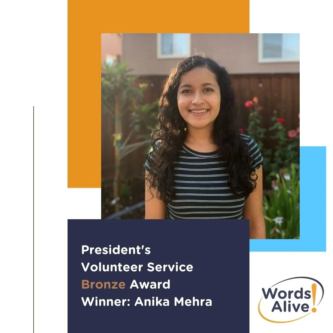 Congrats to our President's Volunteer Service Award Winners! — Words Alive