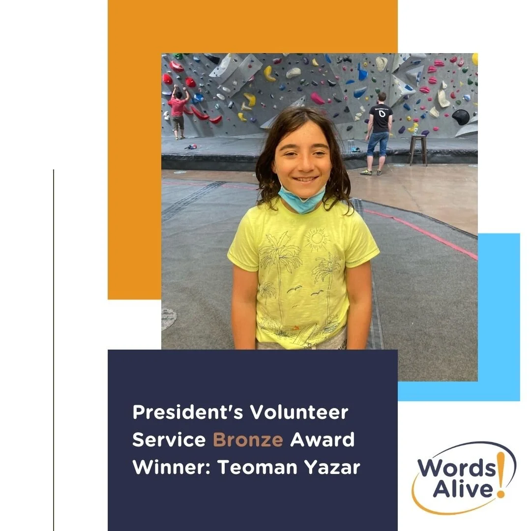 Congrats to our President's Volunteer Service Award Winners! — Words Alive