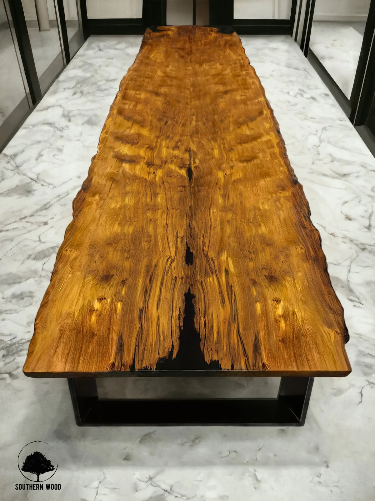 custom live edge dining table, wood slab, reclaimed mantel, sinker ...