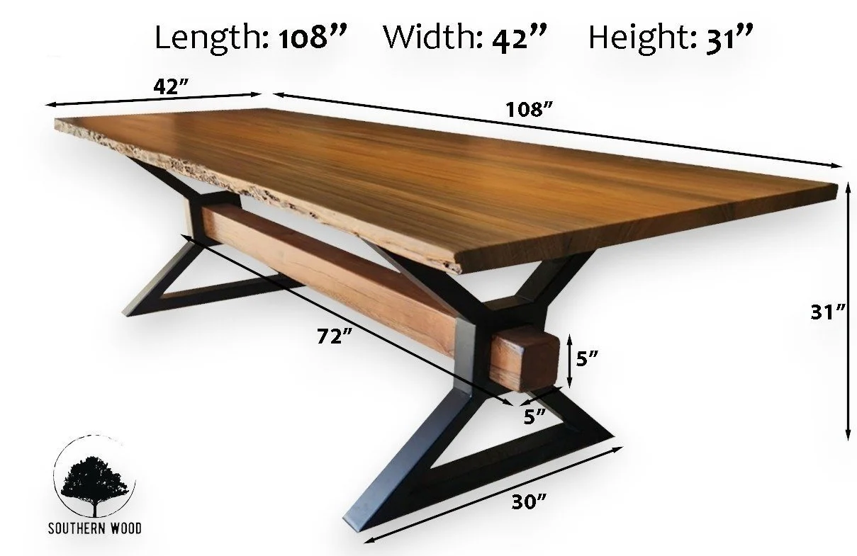 custom live edge dining table, wood slab, reclaimed mantel, sinker ...
