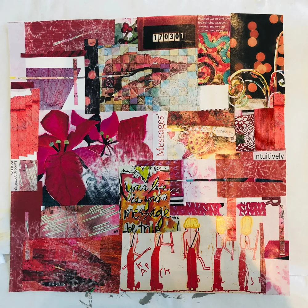 Mixed Media Collage Abstract