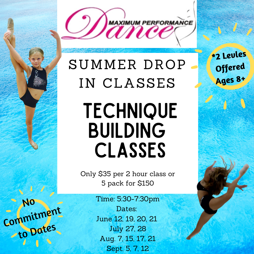 Summer Schedule — Maximum Performance Dance