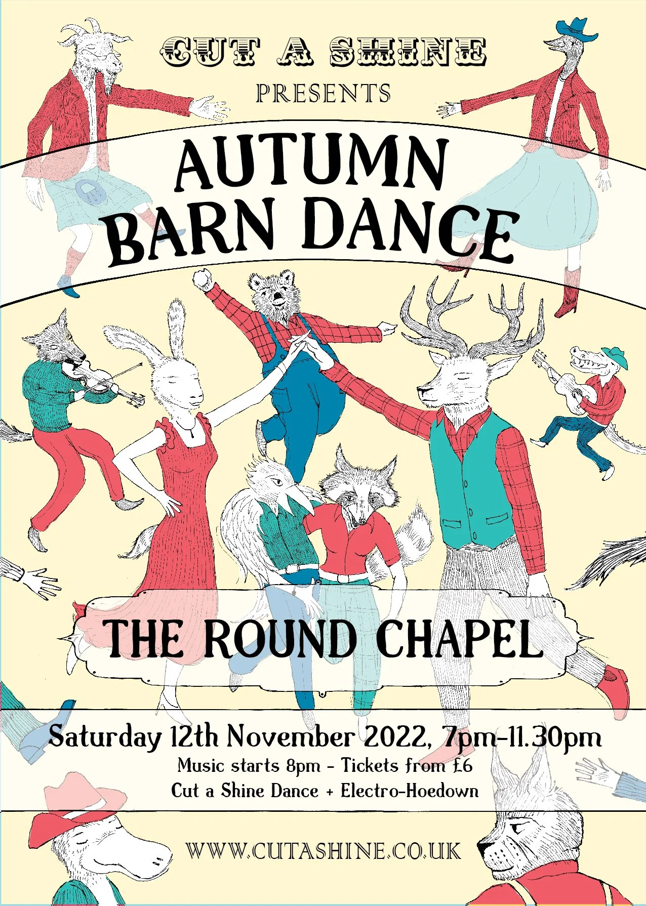Autumn Barn Dance with Cut A Shine — Round Chapel