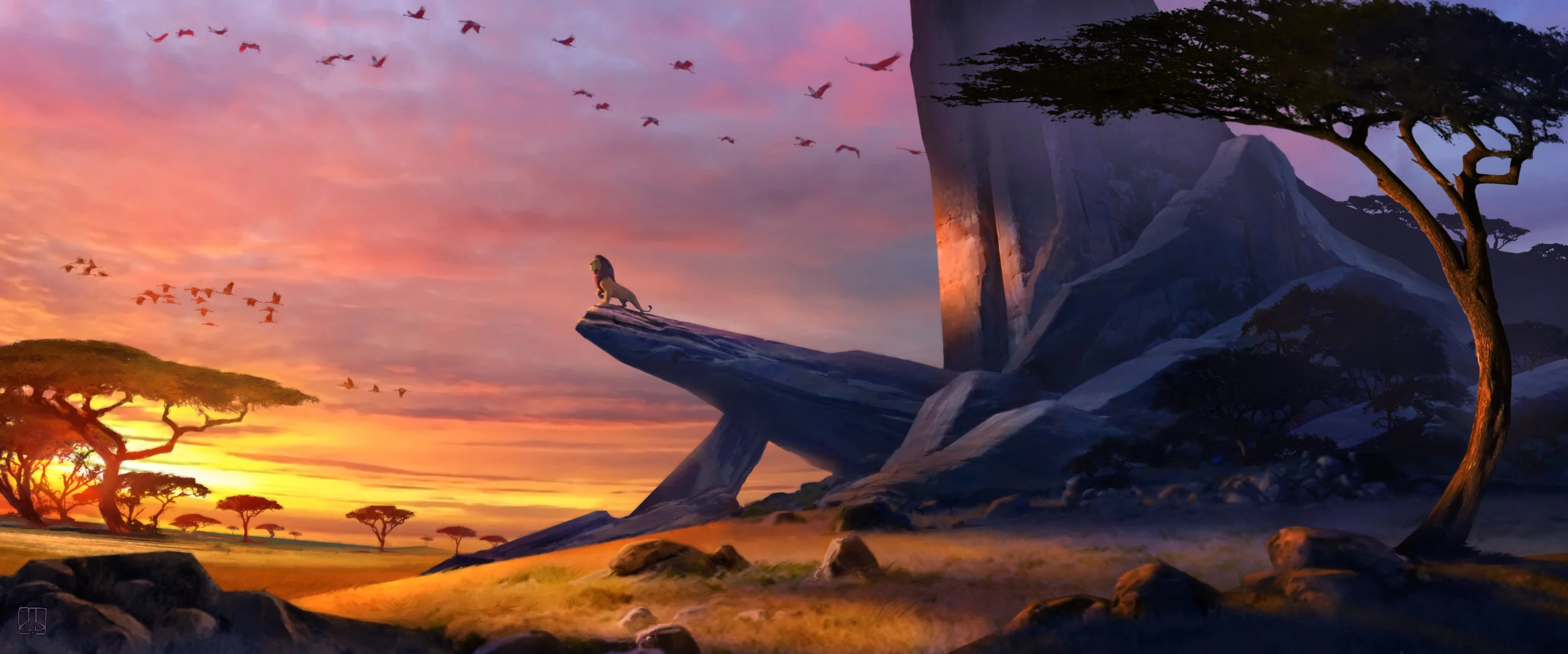 Simba Lion King Pride Rock