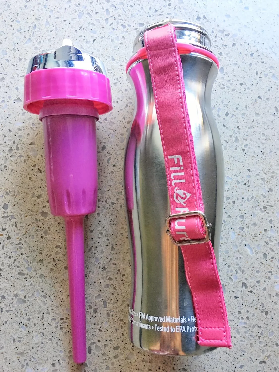 Gear Review: Fill2Pure Stainless Steel Water Filter Bottle — The Snow ...