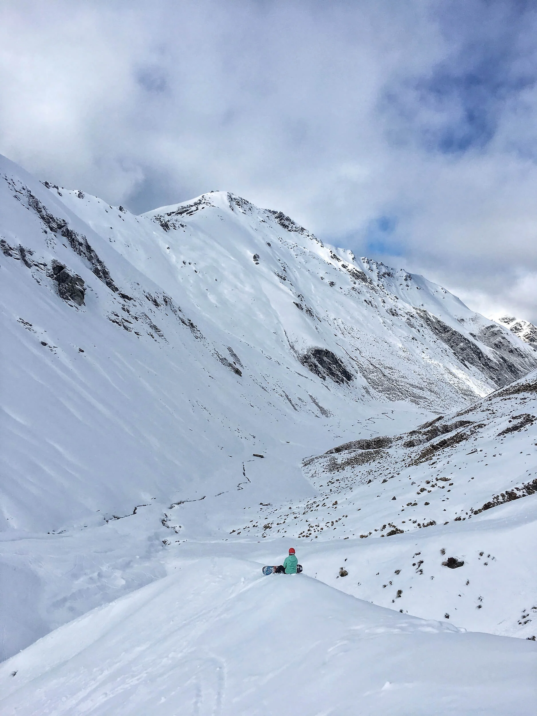 Snowboarding and Skiing at Treble Cone, Wanaka, New Zealand