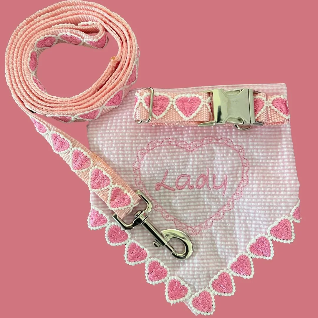 Heart Collars and Leashes — Collar Me Crazee