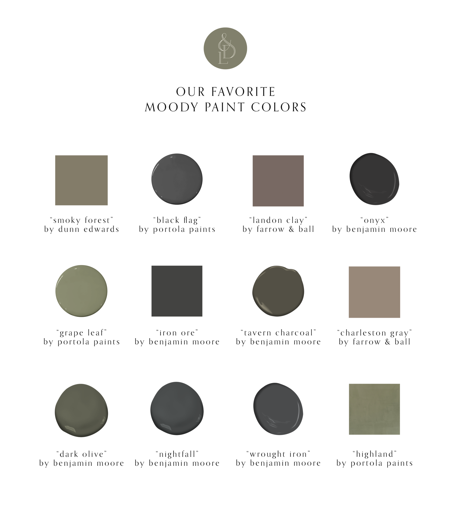 Moody Paint Colors — Light and Dwell
