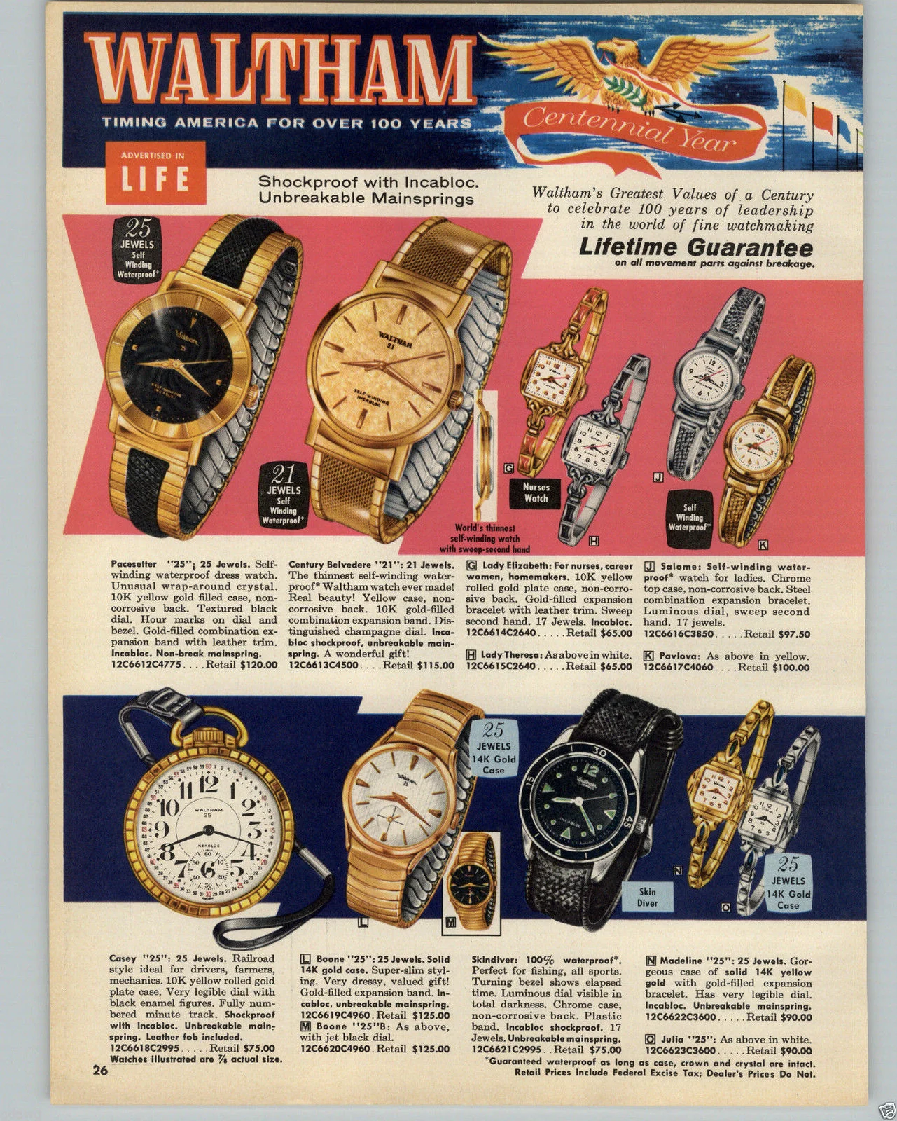 Vintage Waltham Watch Advertisements — Buying On Time Vintage Watches