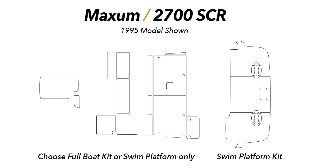 Maxum 2700 SCR '95 — Dek Designs