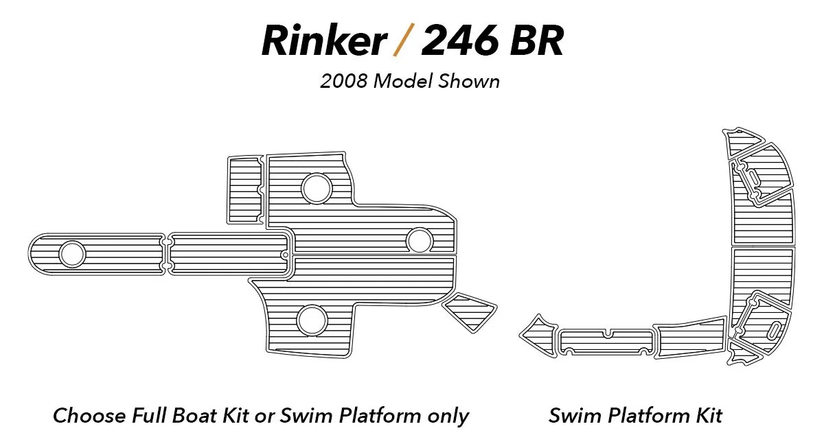 Rinker 246 BR '08 — Dek Designs