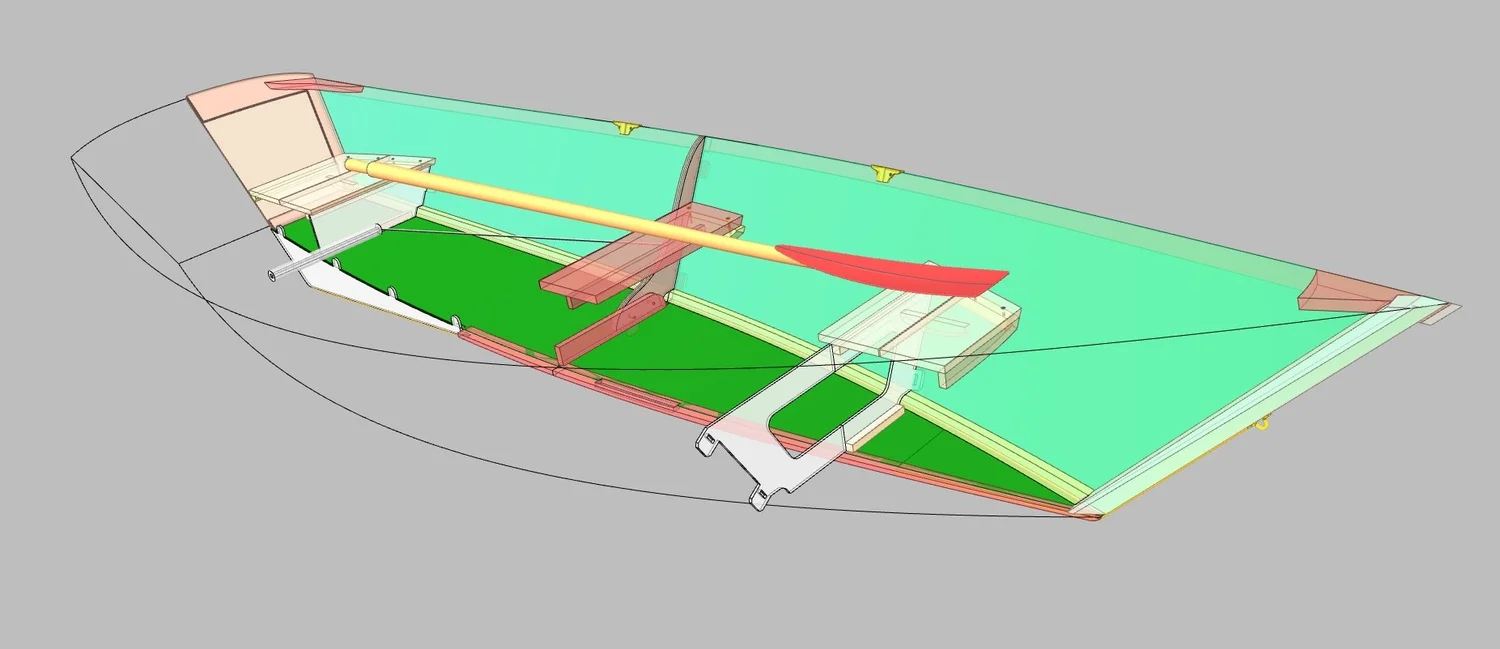 Echo Bay Dory Skiff - Rowing — Chase Small Craft