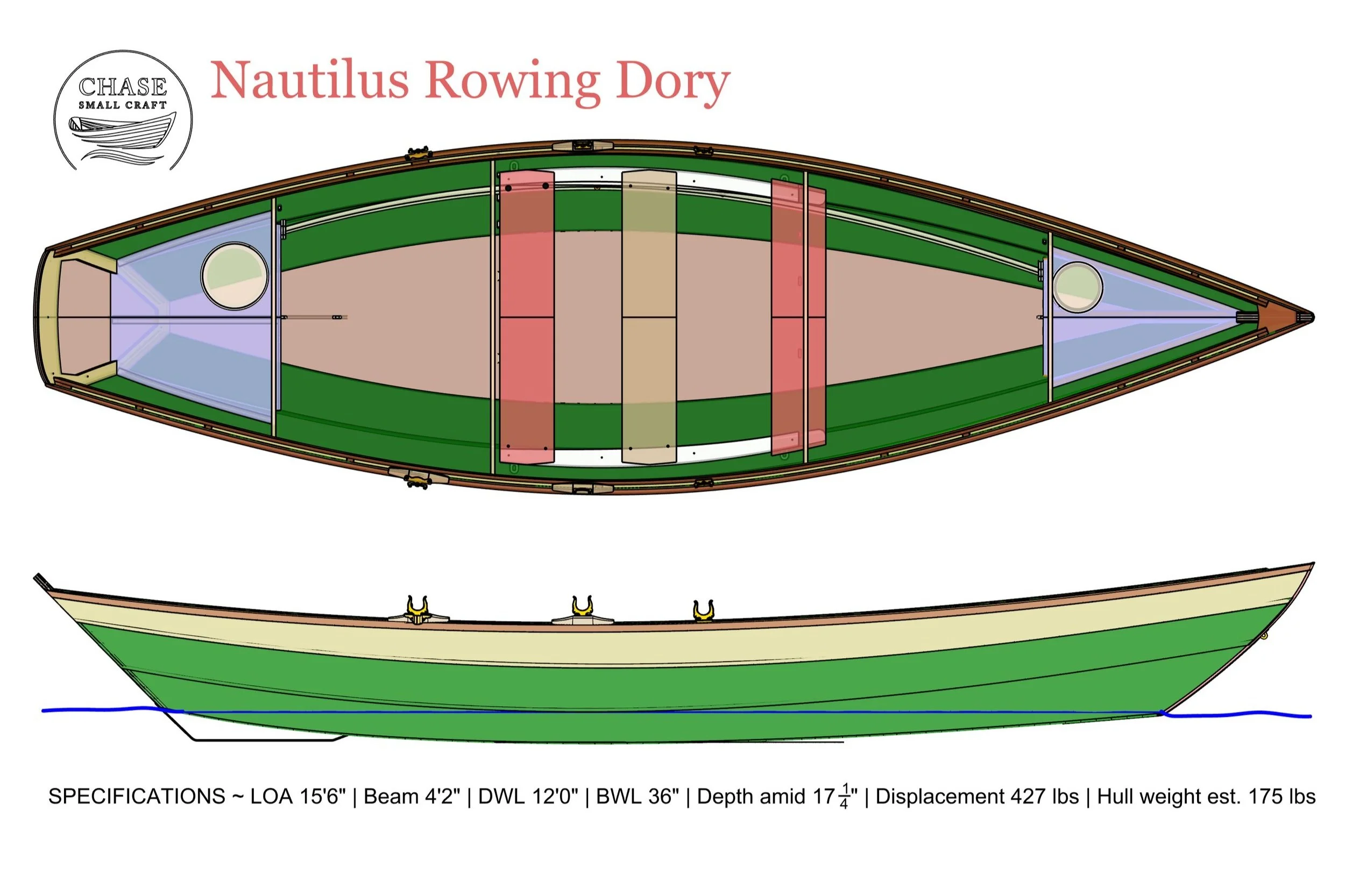 Nautilus Rowing Dory — Chase Small Craft