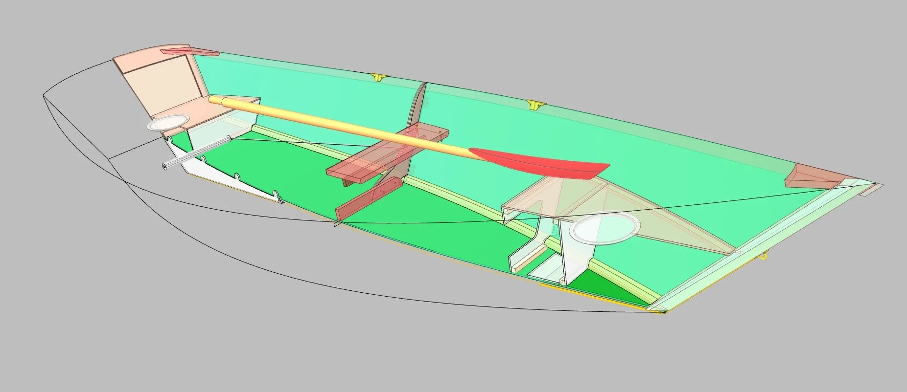 Echo Bay Dory Skiff - Rowing — Chase Small Craft