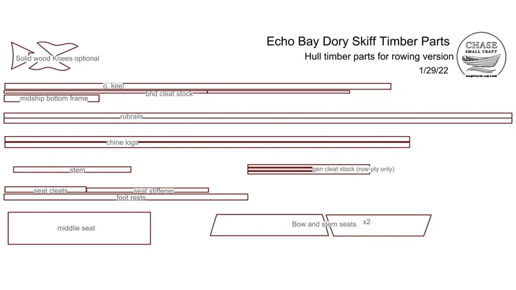 Echo Bay Dory Skiff - Rowing — Chase Small Craft