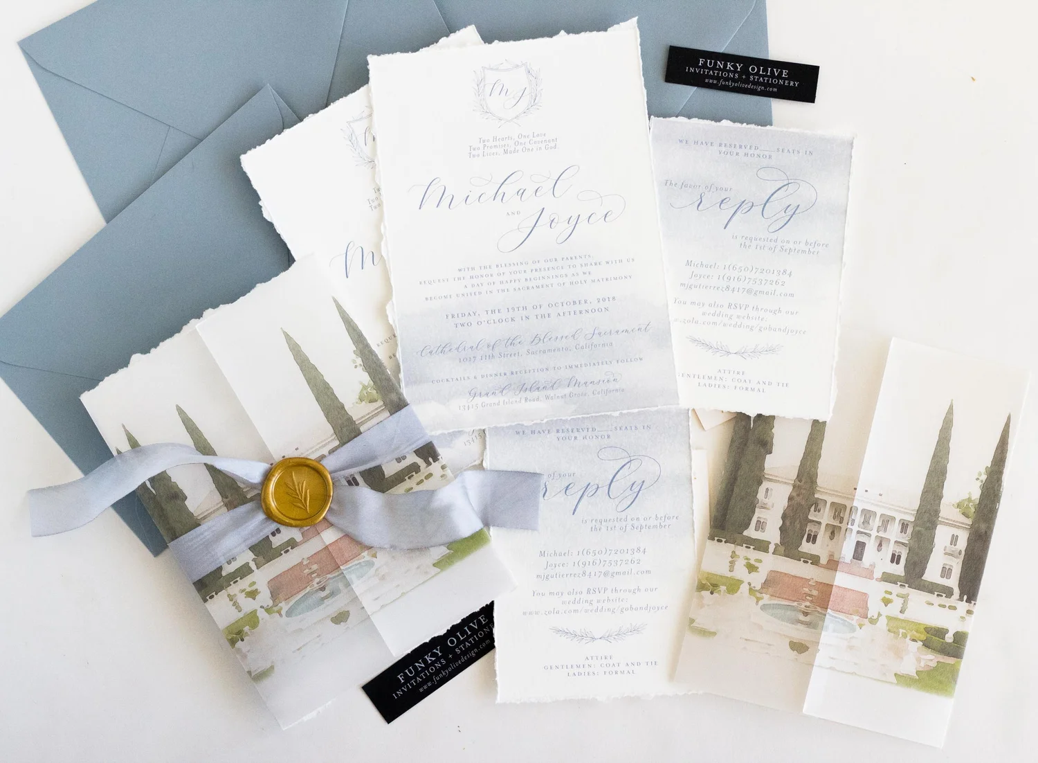 Custom watercolor wedding invitations 60 photos - Astyledwedding.com
