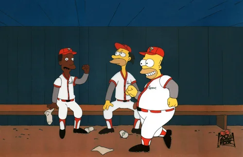Comic Mint Animation Art THE SIMPSONS Homer At The Bat