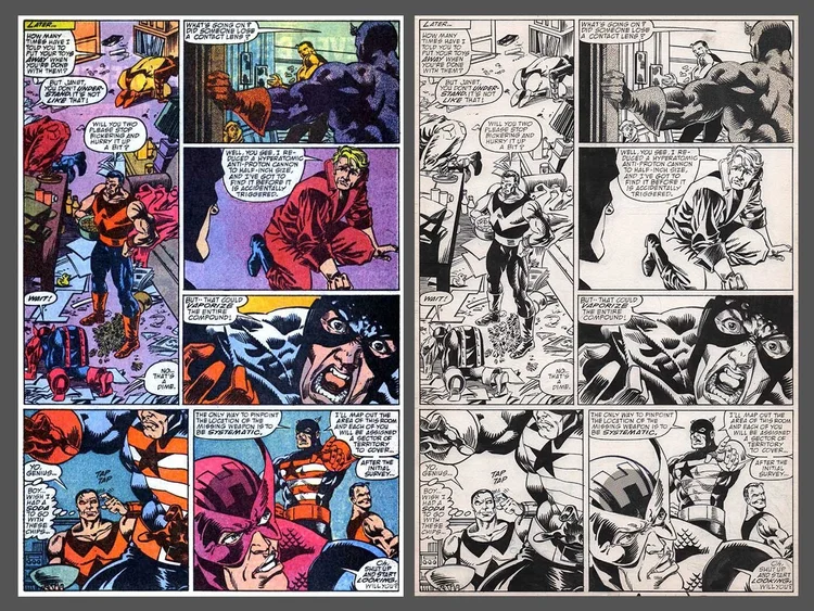 Avengers Comic Book Pages