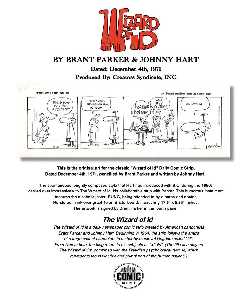 Comic Mint - Animation Art - Wizard of Id (1971) Brant Parker & Johnny Hart