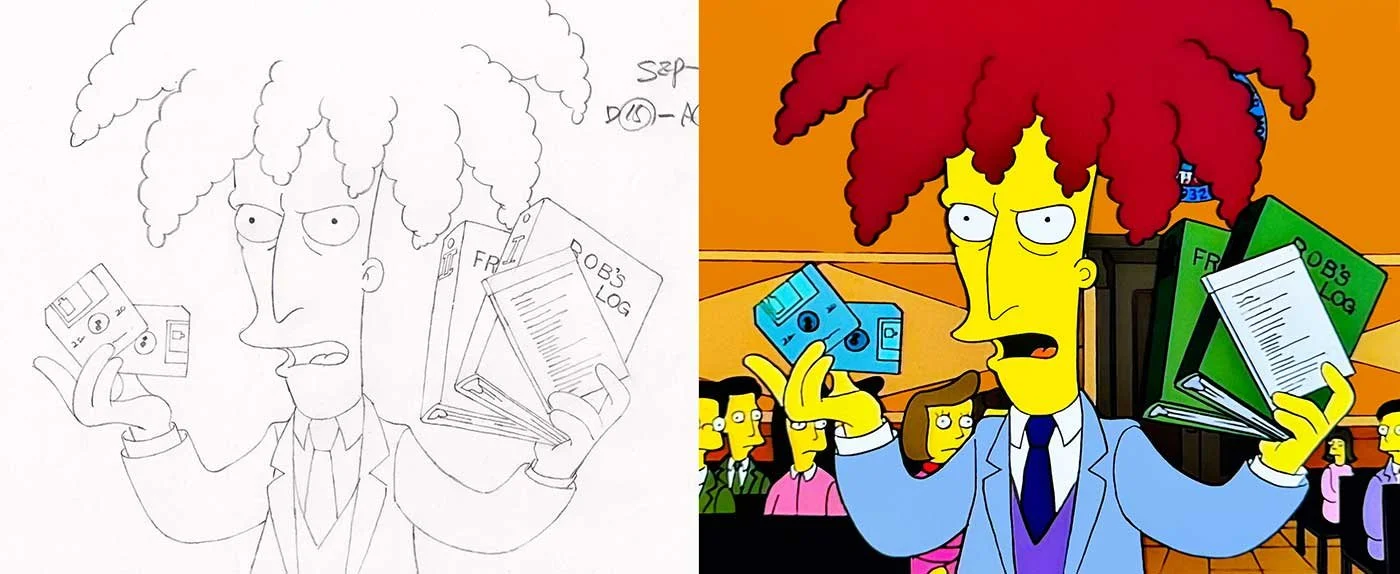 Comic Mint - Animation Art - THE SIMPSONS "Sideshow Bob Roberts" (1994)