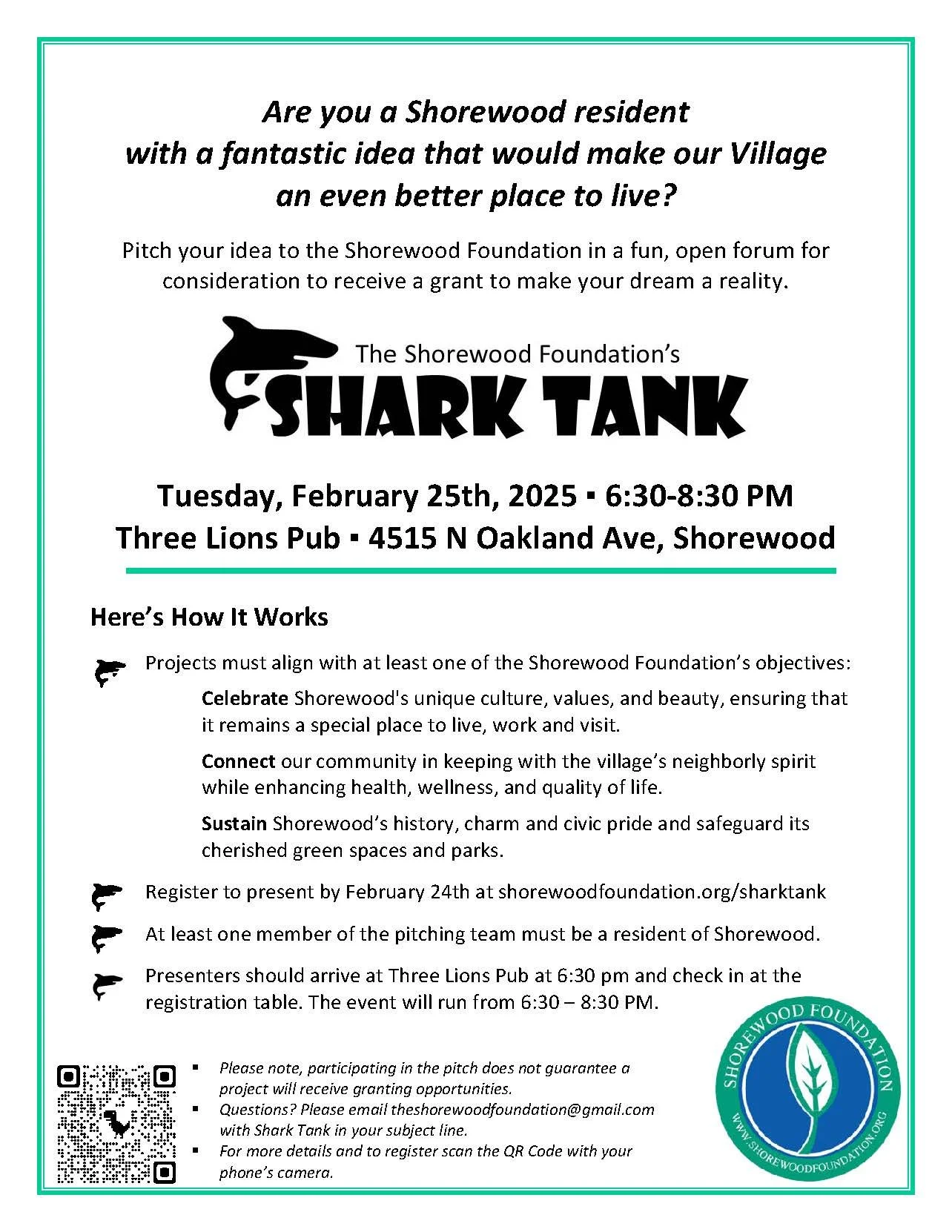 Shark Tank — Shorewood Foundation