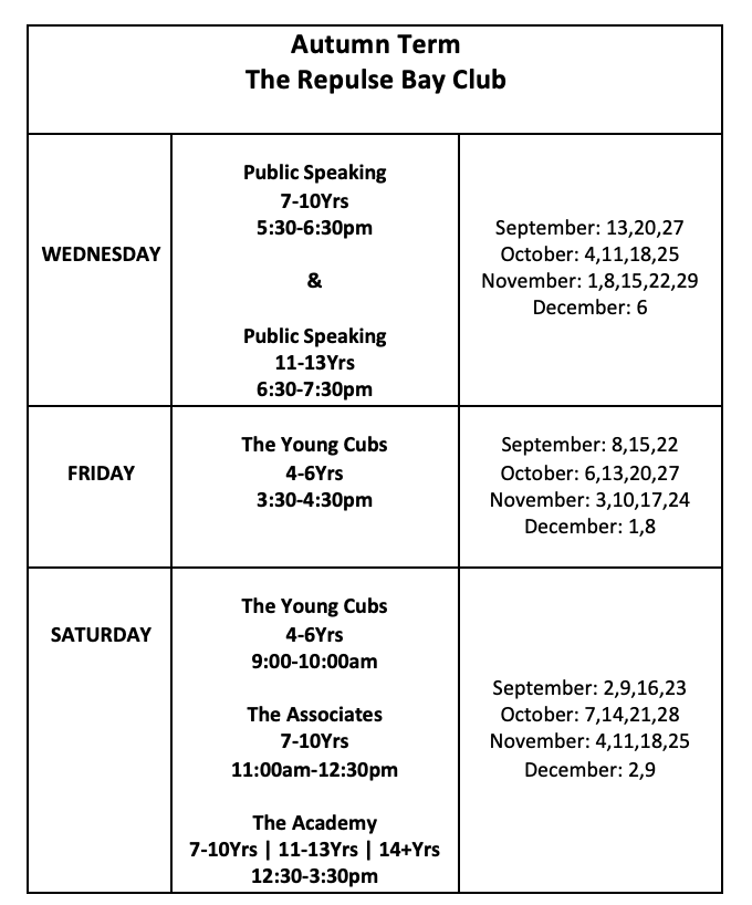 THE REPULSE BAY CLUB — TAKE CENTRESTAGE Confidence, courage, creativity