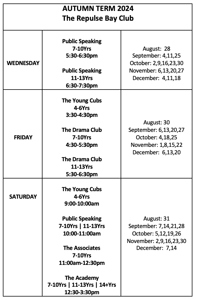 THE REPULSE BAY CLUB — TAKE CENTRESTAGE Confidence, courage, creativity