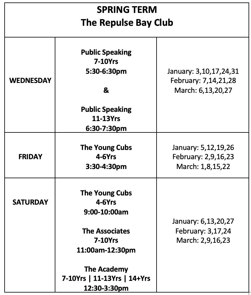 THE REPULSE BAY CLUB — TAKE CENTRESTAGE Confidence, courage, creativity