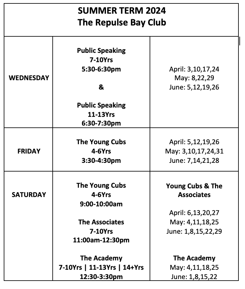 THE REPULSE BAY CLUB — TAKE CENTRESTAGE Confidence, courage, creativity