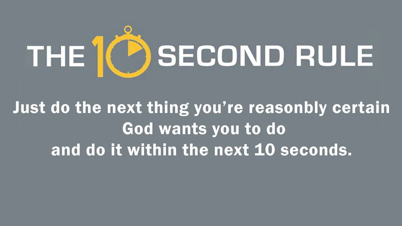 10 Second Rule — Hidden Valley Community Church