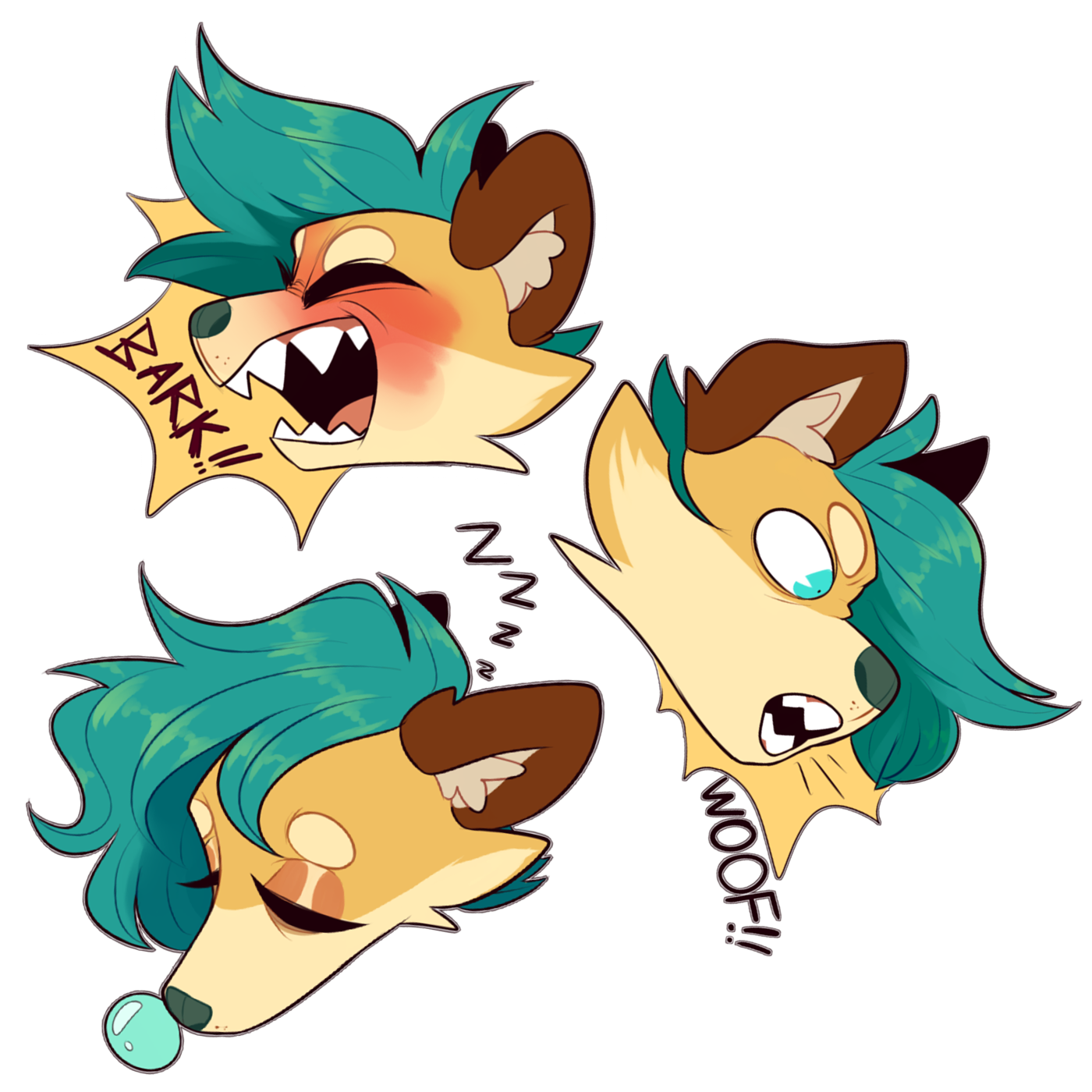 Chaotic K9 Sticker Set ver. 2 [3-pieces] — CK9C