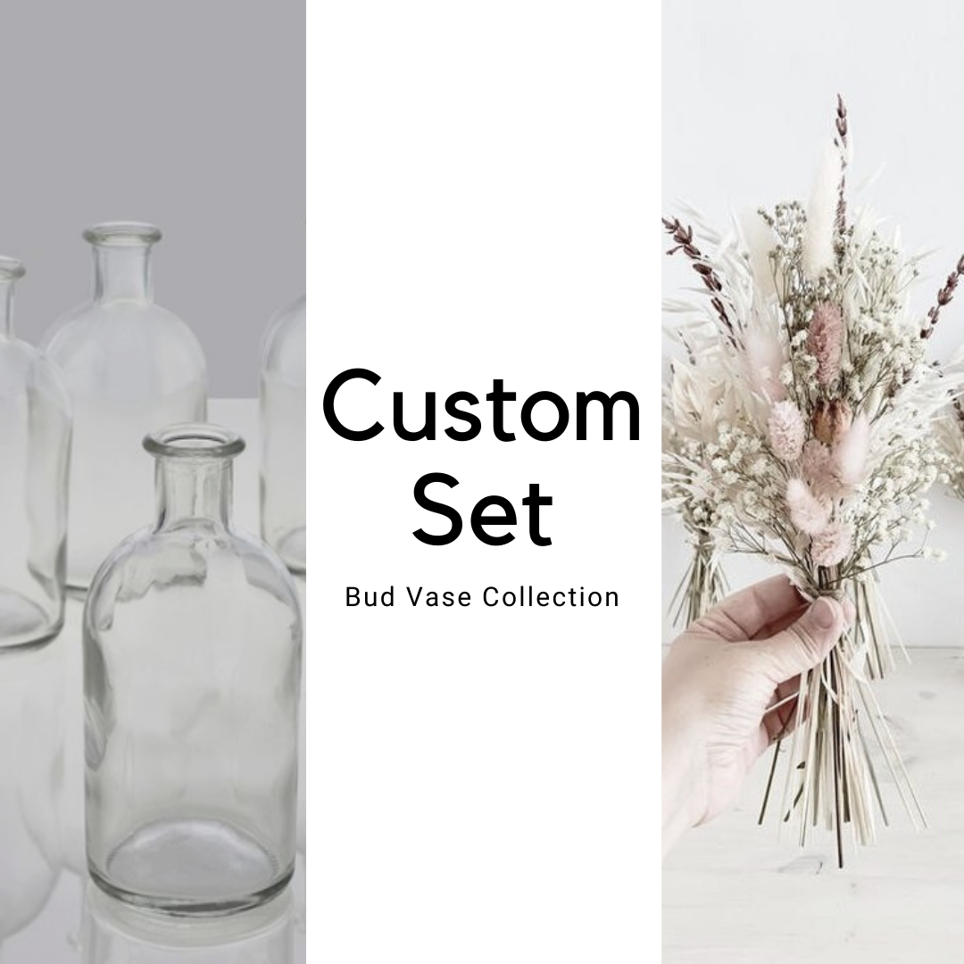 Dried Wedding Set - Bud Vase Collection - TF Shop Dried Wedding Set - Bud Vase Collection - TF Shop