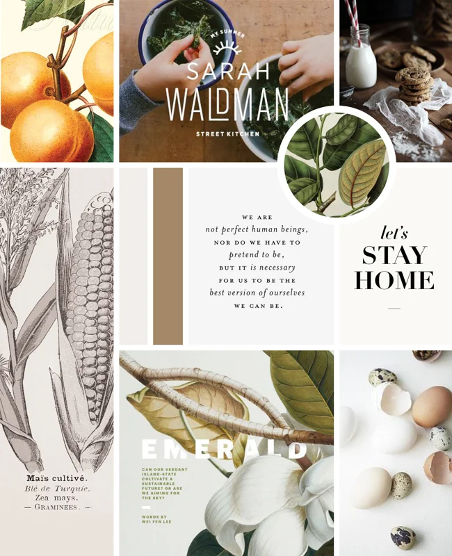 Vintage Modern Cookbook Moodboard — Spruce Rd.