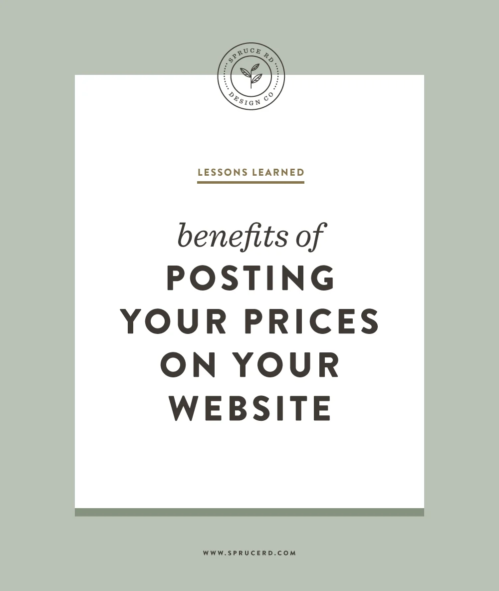 Benefits of Posting Your Prices on Your Website — Spruce Rd.