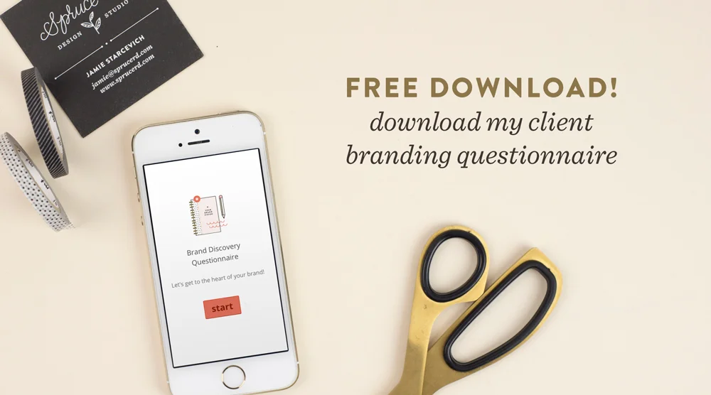 Logo questionnaire for clients — Spruce Rd.