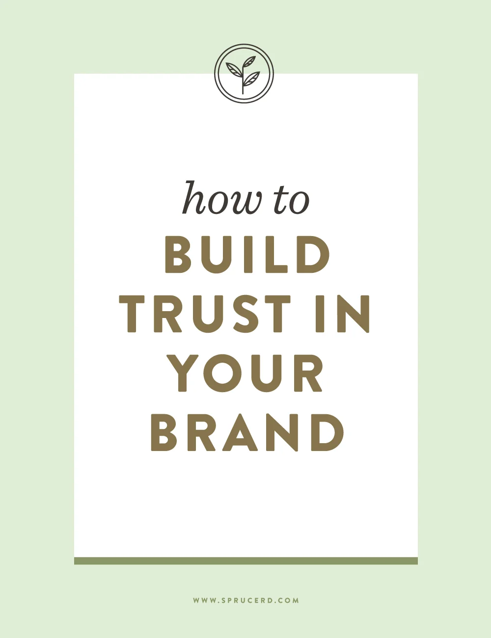 How to build trust in your brand — Spruce Rd.