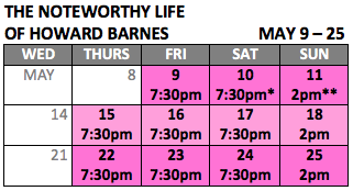 HOWARD BARNES — Blackfriars Theatre