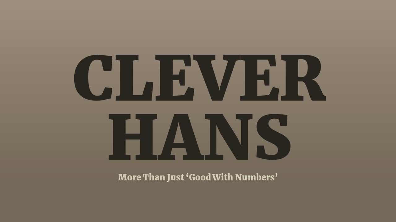 Clever Hans — Darkhorse Analytics | Edmonton, AB