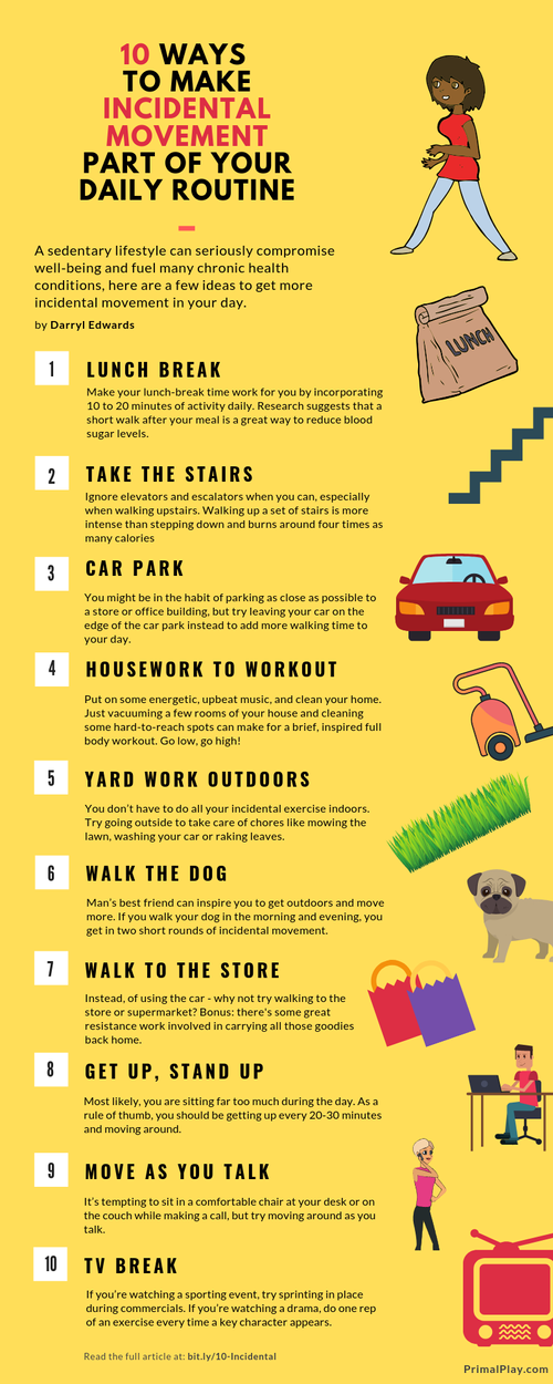 10 Ways To Make Incidental Movement Part of Your Daily Routine ...
