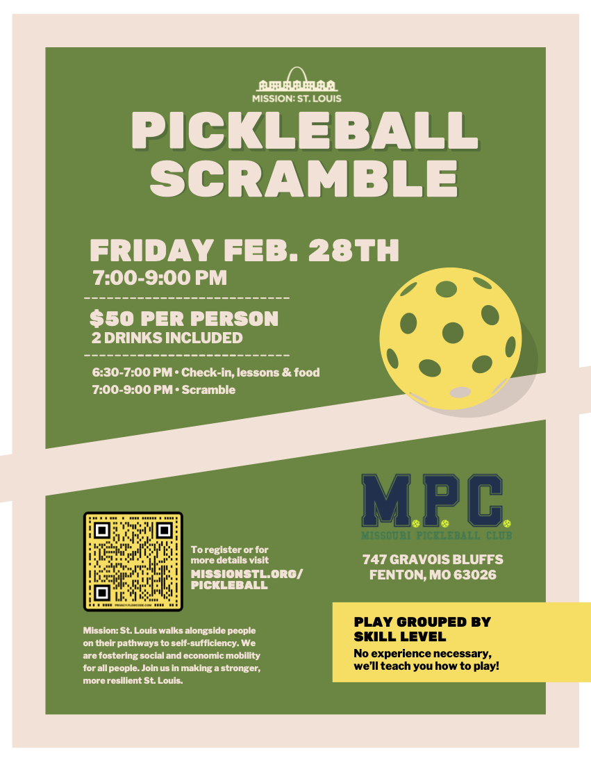 Pickleball Scramble — Mission: St. Louis