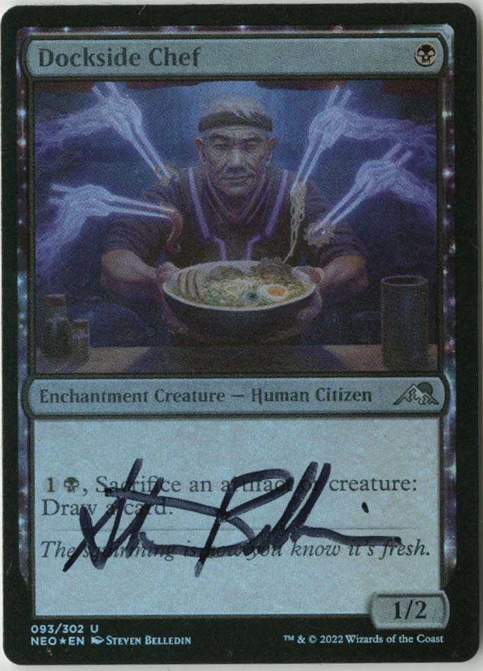 Drawing on Foil Dockside Chef Artist Proof With Signature — Steven ...