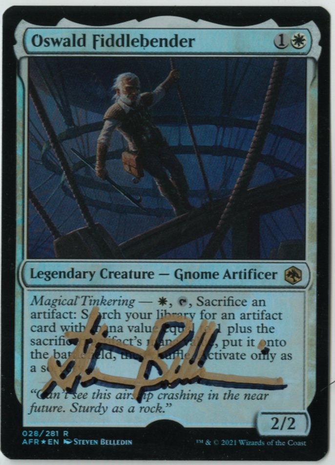 Drawing on a Foil Ampersand Oswald Fiddlebender Artist Proof With Shadow Signature — Steven ...