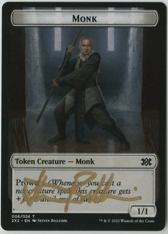 Drawing on a Monk Token Artist Proof With Signature — Steven Belledin ...