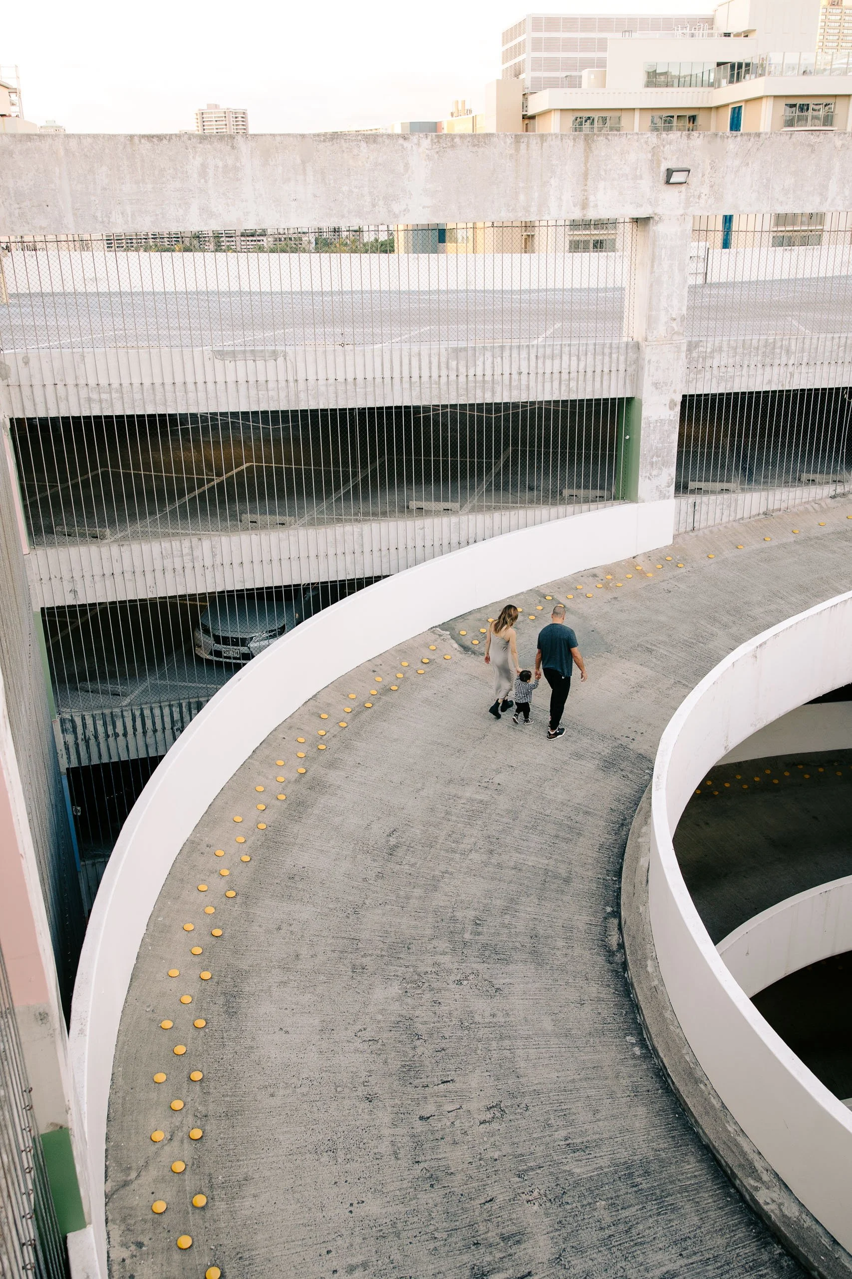 Unique Rooftop Parking Garage Family Photos — Desiree Leilani Photography