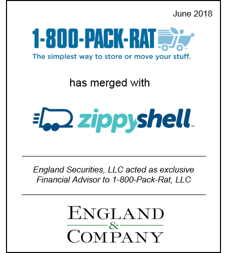 1-800-Pack-Rat Merges with Zippy Shell — England & Company