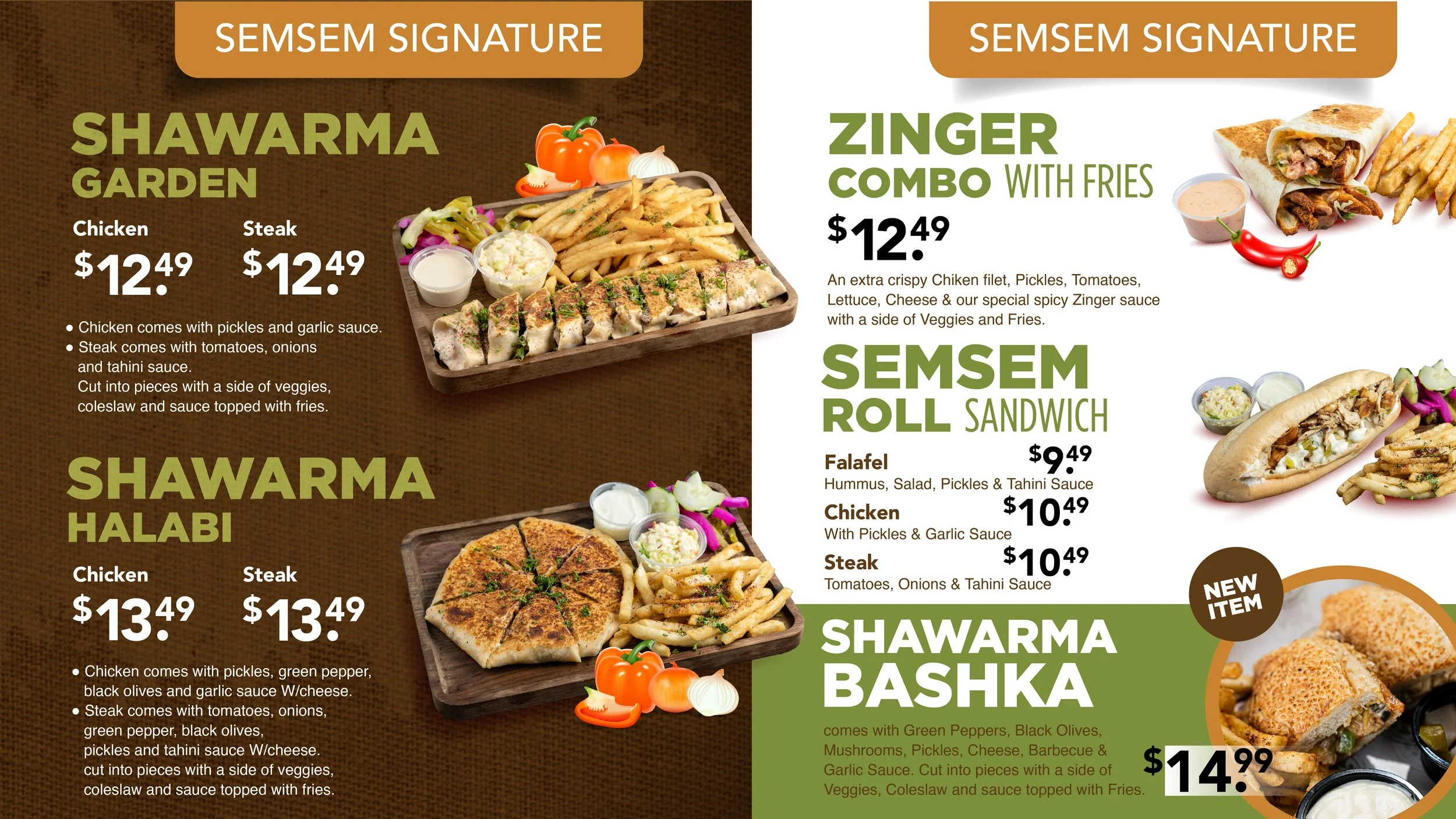 Menu — SemSem Mediterranean